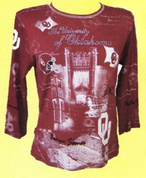 University of Oklahoma Women's Collegiate Fashion T-Shirts by P. Micha ...